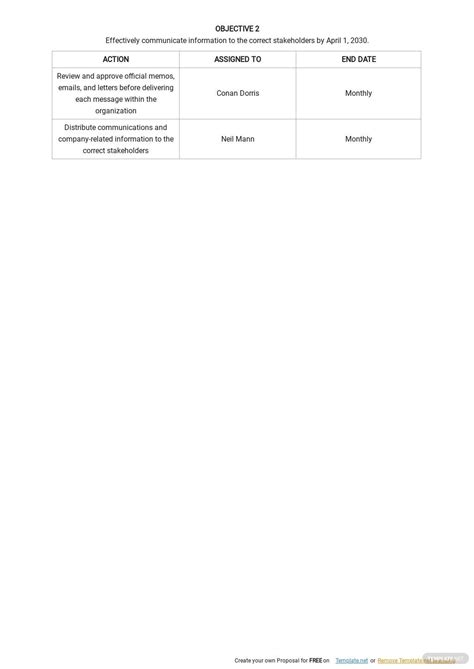 Strategic Communication Action Plan Template In Word PDF Google Docs