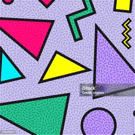 레트로 빈티지 80 또는 90 년대 패션 스타일 추상 패턴 배경입니다 섬유 직물 디자인 포장지 및 웹 사이트 배경 화면에 좋습니다 벡터 일러스트입니다 1990 1999 년에