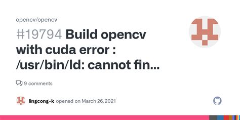 Build Opencv With Cuda Error Usrbinld Cannot Find Ltrue · Issue 19794 · Opencvopencv
