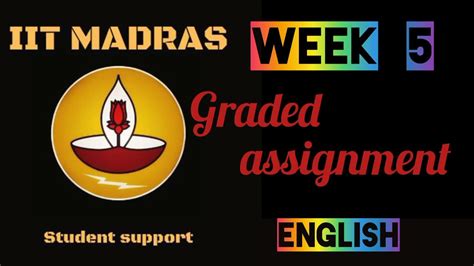 iit madras week 5 graded assignment english answer week 5 graded