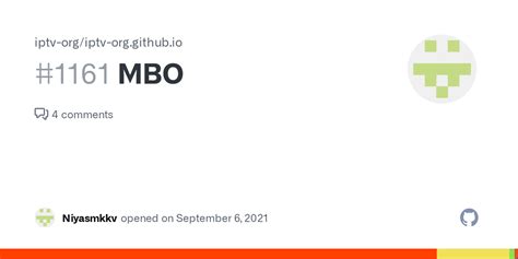 Mbo · Issue 1161 · Iptv Orgiptv · Github