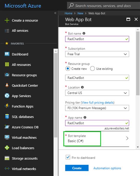 Creating An Azure Chatbot Using Microsoft Bot Framework