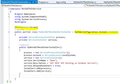 wcf restful on windows service host codeproject