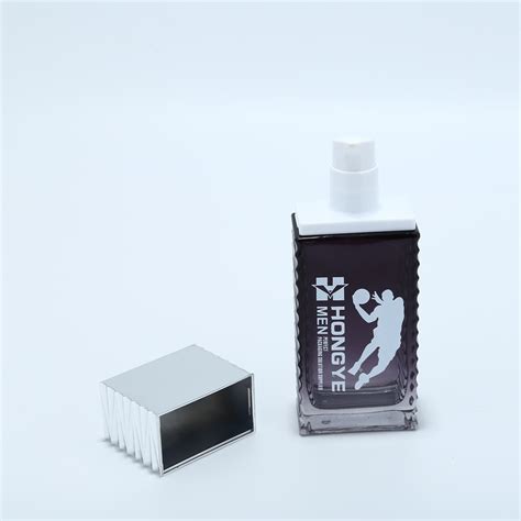 Free Sample 30ml Black Glass Cosmetics Packing Bottle Square Perfume