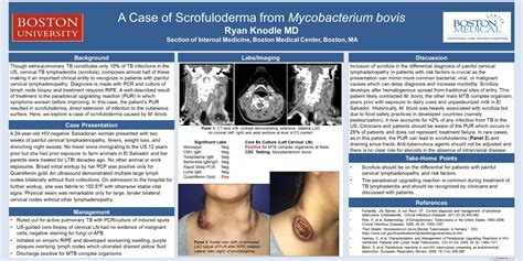 A Case Of Scrofuloderma From Mycobacterium Bovis Internal Medicine Residency Program