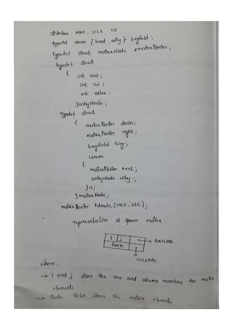 SOLUTION Computer Science Sparse Matrices And Its Operations With Example Studypool