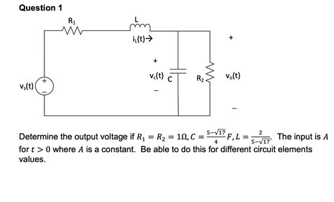 Solved Question Determine The Output Voltage If Chegg