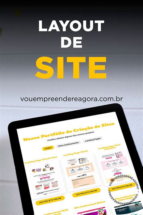 Layout De Site Como Criar Um Site Que Converte
