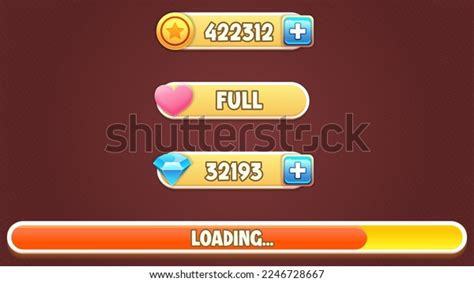 Game Ui Vector Set Coin Diamond Stock Vector Royalty Free 2246728667 Shutterstock