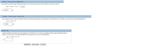 solved use a graphing utility to approximate the solutions