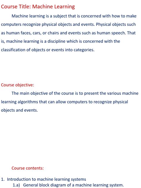 Machine Learning Lectures Pdf Statistical Classification Machine Learning