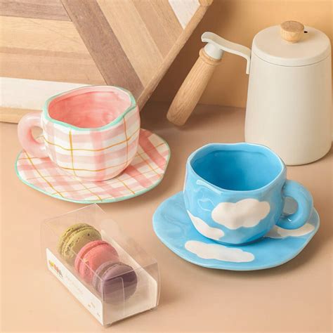 Bookaz 어글리 구름 머그잔 찻잔 받침 카페 감성 머그컵 커피잔 자취 집들이 선물 감도 깊은 취향 셀렉트샵 29cm