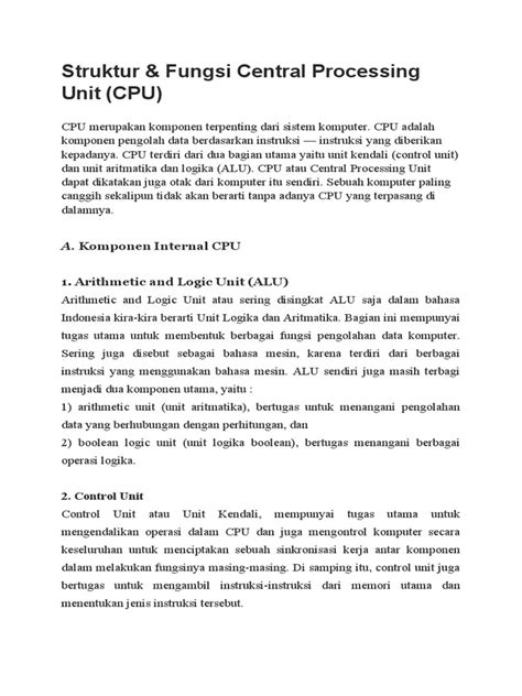 Struktur Cpu Pdf
