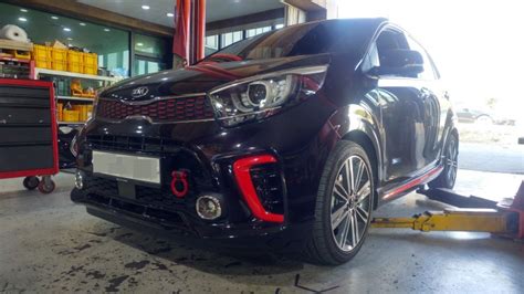 기아 모닝 울트라레이싱 스트럿바 언더바 리어 토션빔 안티롤바 장착 하체보강킷 차체보강 네이버 블로그