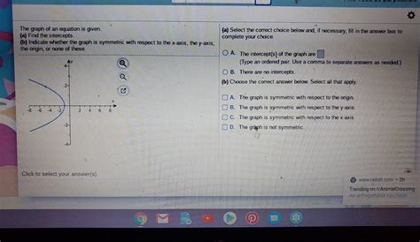 solved the graph of an equation is given a find the