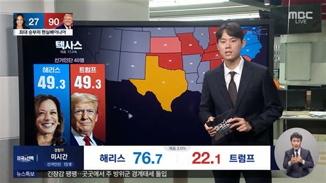 [터치m] 이 시각 미국 대선 주별 개표 상황