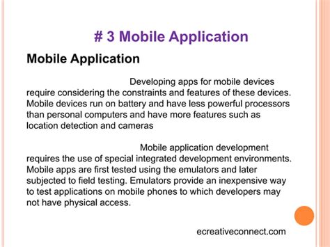 Mobile Application Development Ppt
