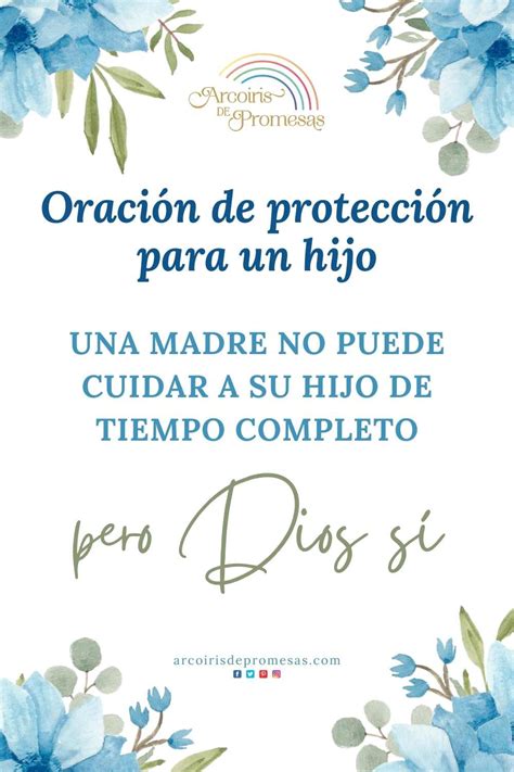 Oraci N De Protecci N Para Un Hijo Arcoiris De Promesas