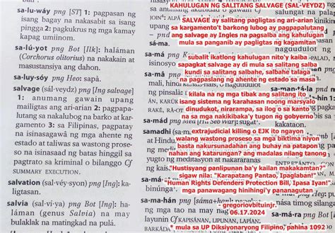 Panitikang Aktibista Kahulugan Ng Salitang Salvage Sal Veydz