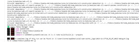 Joomla Issue Tracker Joomla Cms 42356 50 Npm Fails On Windows