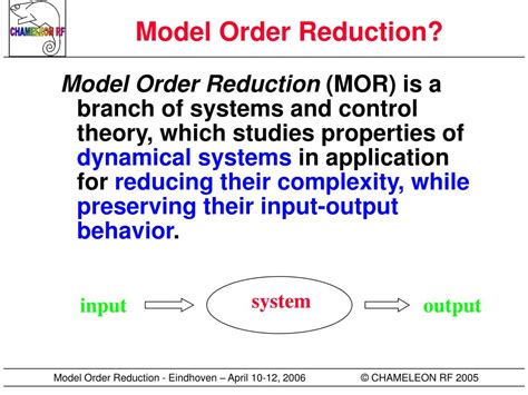 Ppt Course On Model Order Reduction Powerpoint Presentation Free