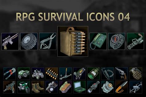 RPG Survival Icons D Icons Unity Asset Store