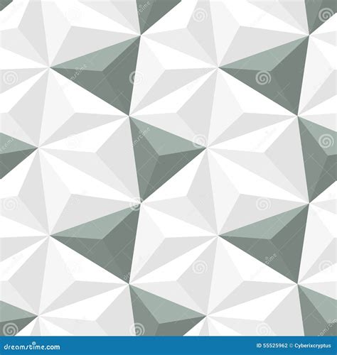 Geometric Seamless Vector Pattern Stock Vector Illustration Of Volumetric Primitives 55525962