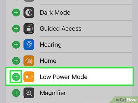 How To Add Low Power Mode To IPhone Control Center