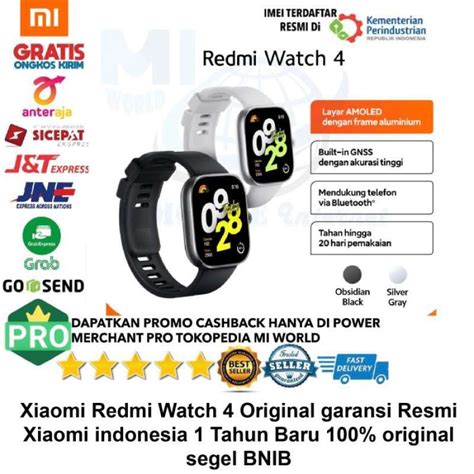 Jual Xiaomi Redmi Watch Jam Tangan Xiaomi Mi Watch Original Baru Resmi Hitam Di Seller Yama