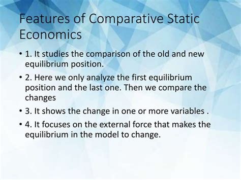 Static Dynamic And Comparative Static Economics Ppt Free Download