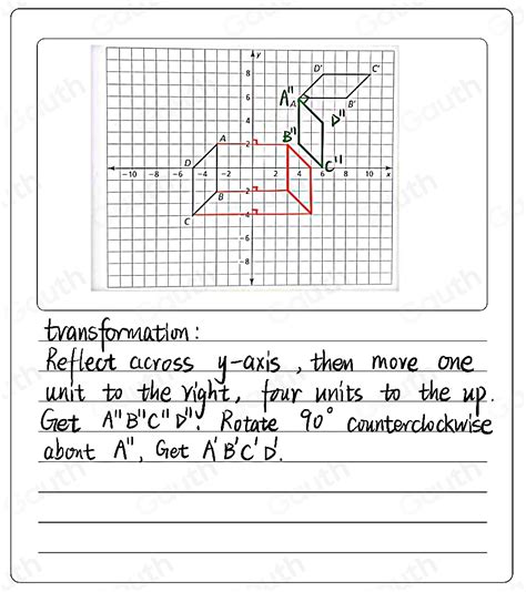 Solved Describe A Congruence Transformation That Maps The Quadrilateral Abcd To Its Image Abc