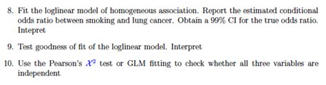 solved 4 are lung cancer and smoking independent