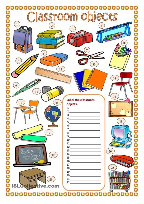 Objects In A Classroom In Spanish At Mia Rooke Blog