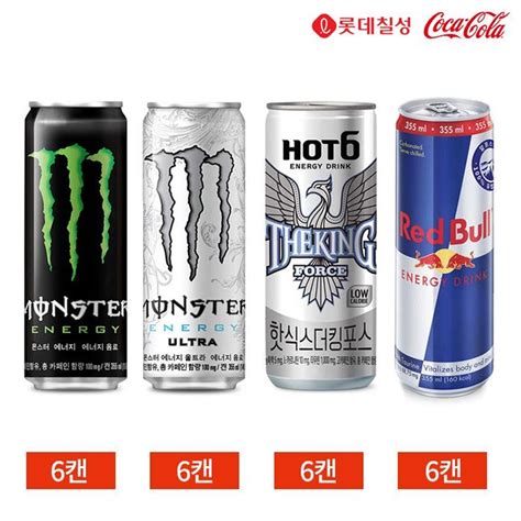 에너지음료 레드불 몬스터 핫식스 4종세트 355ml 24캔 이랜드몰