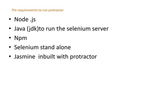 selenium with protractor ppt