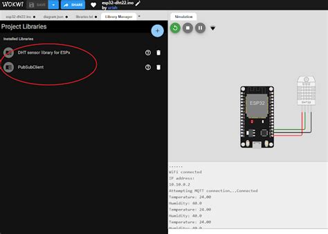 Alex9ufo 聰明人求知心切 Wokwi Esp32 Simulator Esp32 Dht22mqtt Node Red