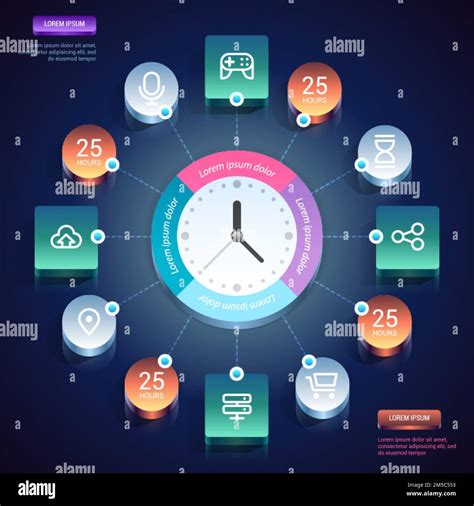 Time Management Infographics Vector Stock Vector Image And Art Alamy