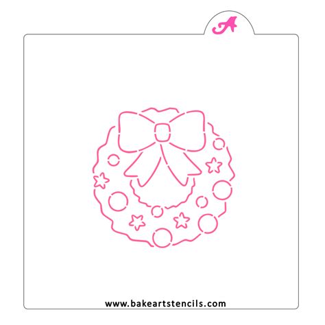 Wreath Pyo Cookie Stencil Cake Craft Shoppe Llc