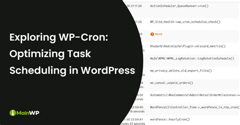 A Deep Dive Into Wp Cron Enhancing Scheduler Efficiency In Wordpress