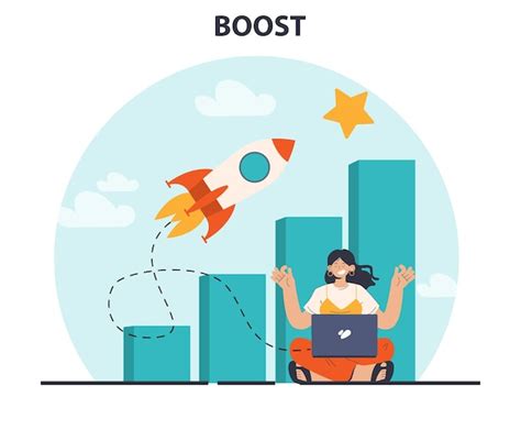 Premium Vector Boost Business Growth Professional Improvement Or Career
