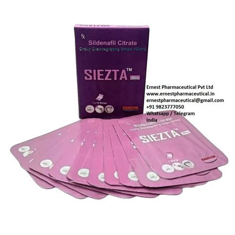 Sildenafil Citrate Orally Disintegrating Strips 100 Mg At ₹ 189 Pack In Nagpur
