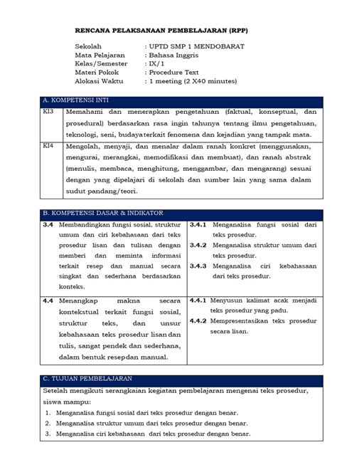 modul procedure text pdf