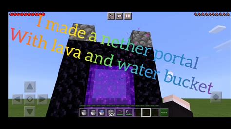 How To Make A Nether Portal With Lava And Water In Minecraft At Carrie Booker Blog