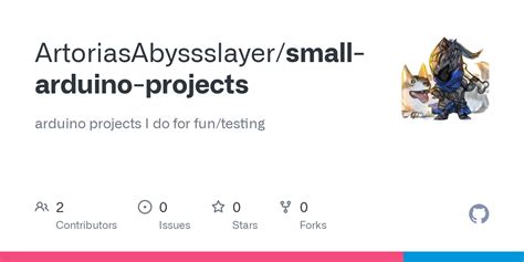 Github Artoriasabyssslayersmall Arduino Projects Arduino Projects I