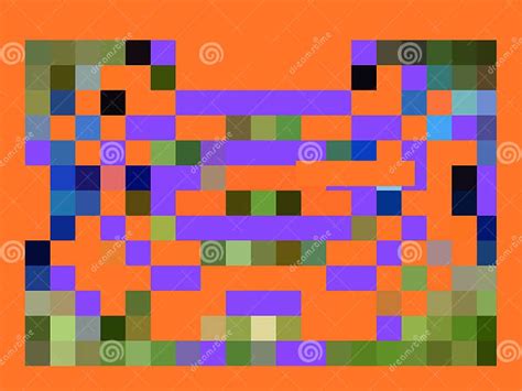 A Prepossessing Pattern Of Digital Illustration Of Colorful Squares And