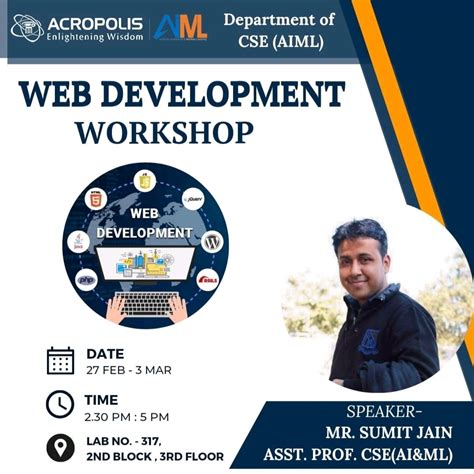 Successfully Completed 5 Days Workshop On Web Development Sumit Jain