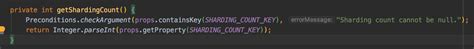 hashmodshardingalgorithm getshardingcount throw a