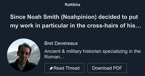 Since Noah Smith (Noahpinion) decided to put my work in particular in ...