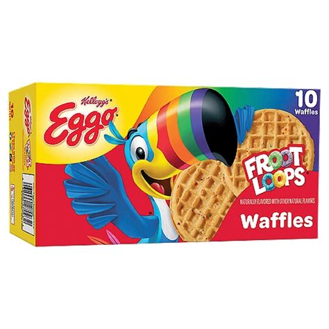 Eggo Froot Loops Frozen Waffles 123 Oz 10 Count The Fresh Grocer