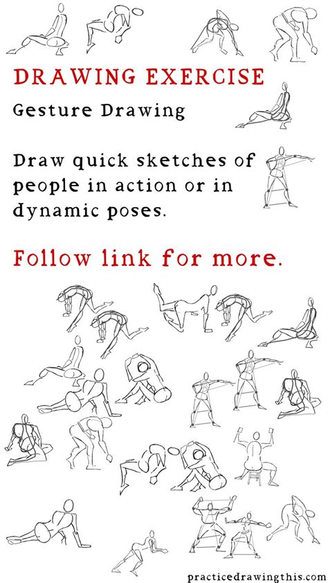 Gesture Drawing Gesture Drawing Drawing Exercises Beginner Drawing
